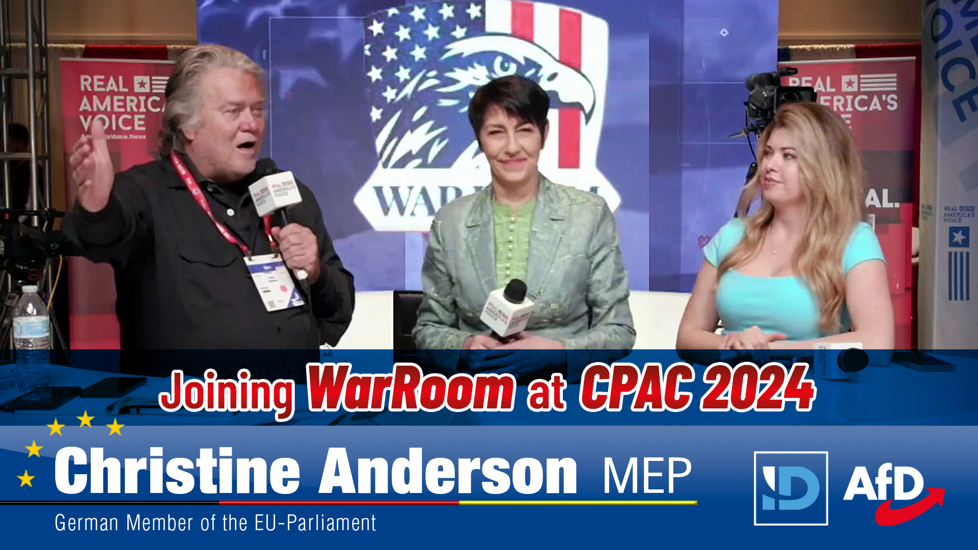 Joining WarRoom at CPAC 2024 with Steve Bennon - Christine Anderson
